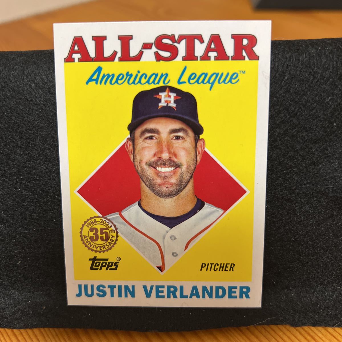 【目立った傷や汚れなし】Justin Verlander MLB 2022 Topps Tribute Stamp of Approval ...