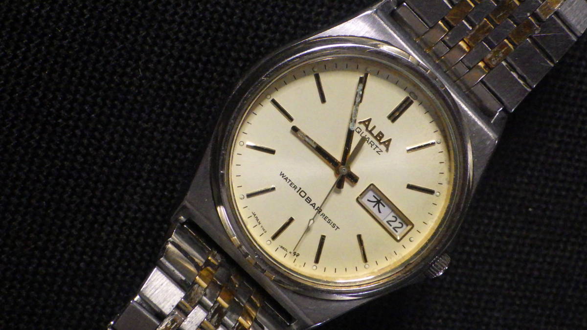 【やや傷や汚れあり】☆SEIKO セイコー ALBA アルバ【Y143-8280】メンズ クォーツ腕時計 動作品☆の落札情報詳細 - ヤフオク ...