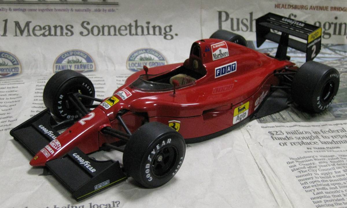 【未使用に近い】★激レア絶版★EXOTO*1/18*Ferrari 641/2 #2 1990 Mexican GP*Nigel Mansell*フェラーリ≠BBRの落札情報詳細 - ヤフオク ...