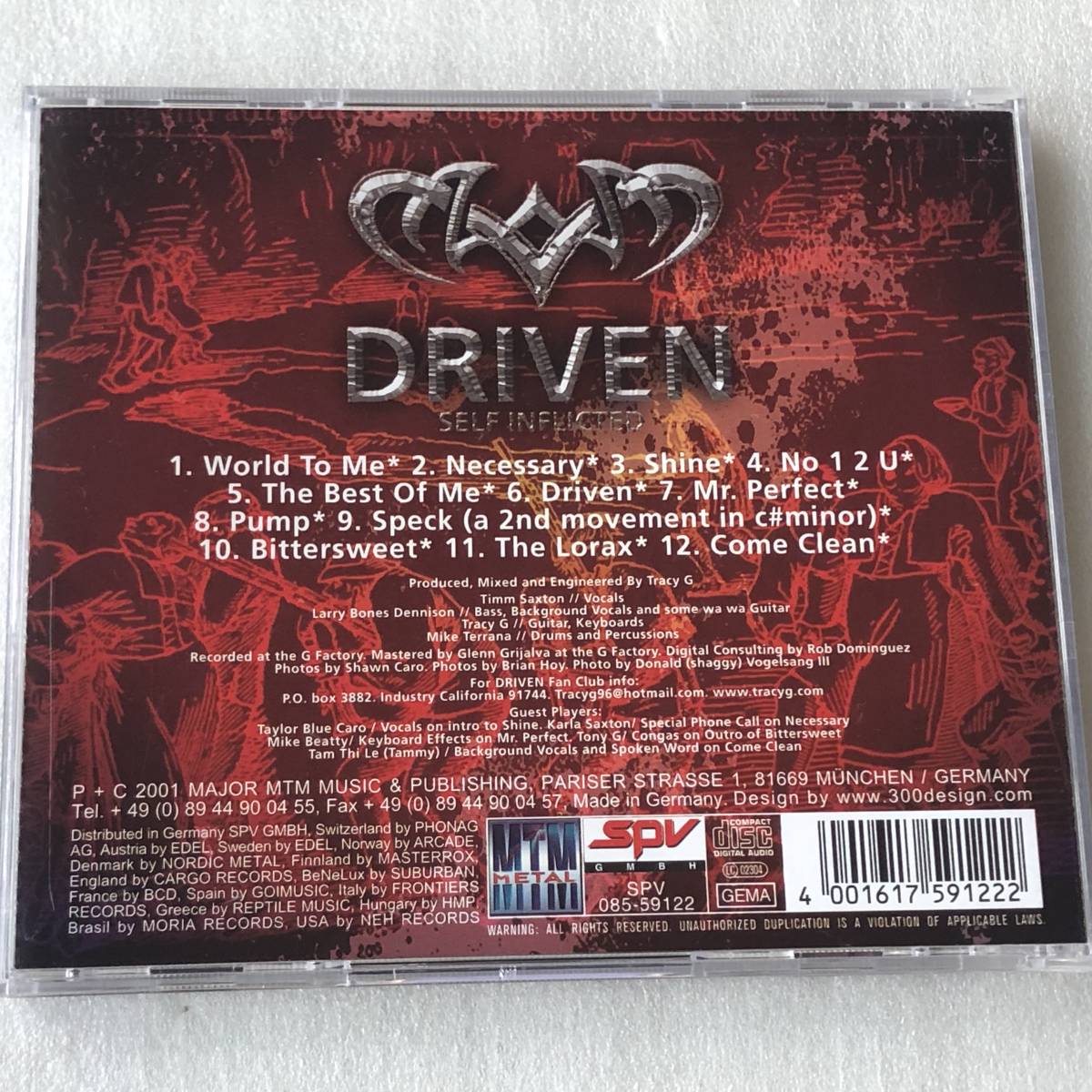 【目立った傷や汚れなし】中古CD Driven ドリヴン/Self Inflicted 1st(2001年 1704-8) 米国産HR/HM,ニューメタル系の落札情報詳細 - Yahoo ...