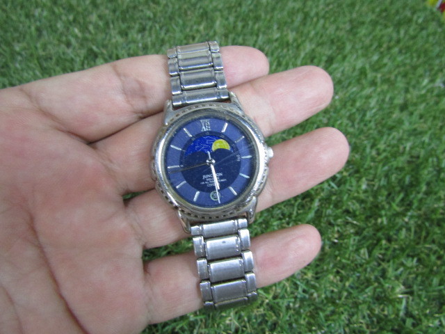 【中古】CITIZEN JUNCTION SQUARE VEGA シチズン ジャンクション ベガ K00667 ムーンフェイズ 腕時計 レトロ ジャンク扱いの落札情報詳細 - ヤフオク落札価格 ...