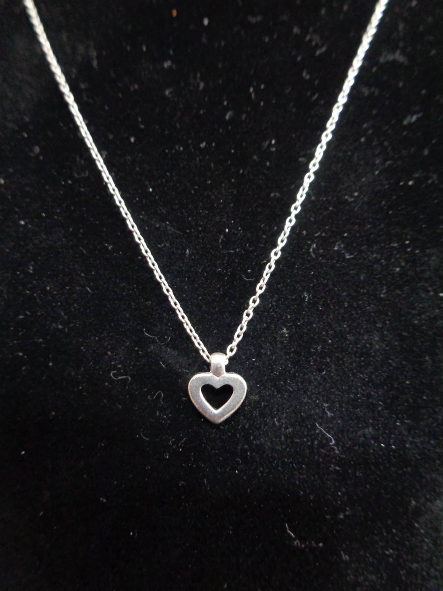 【やや傷や汚れあり】＊100円～【ジュエリーマキ】P5 SV95 刻印 プラチナ5％ シルバー95％ ハートモチーフ シルバーネックレス ペンダント 総重量 2.29g＊K-26の落札情報詳細 ...