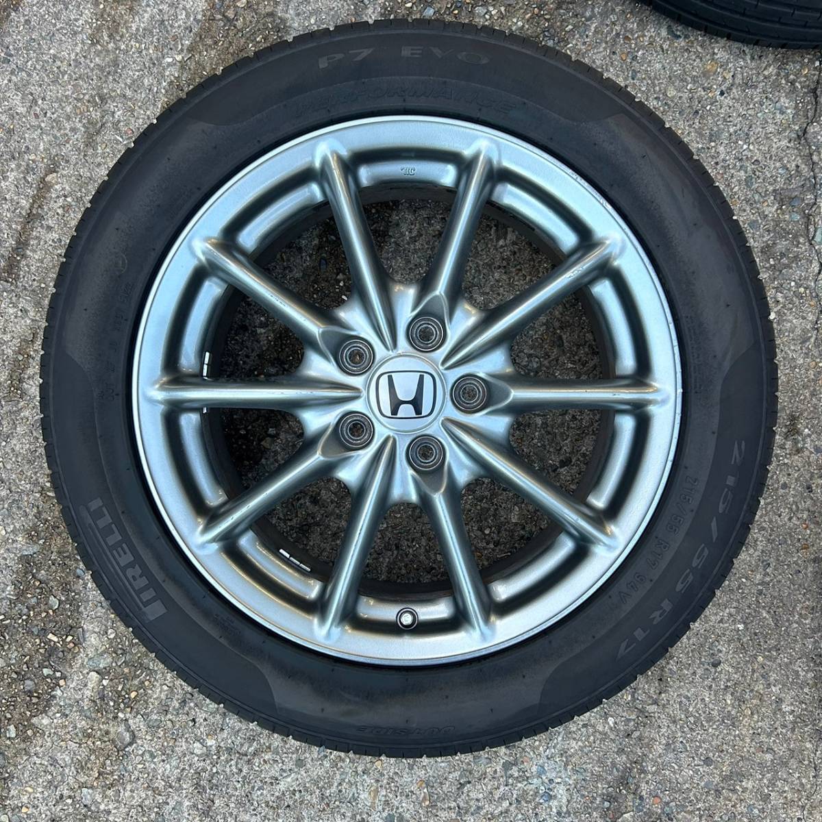 【傷や汚れあり】5穴 ホンダ純正 2022年製 PIRELLI P7 EVO 215/55R17 94V 4本 071212Kの落札情報詳細 ...