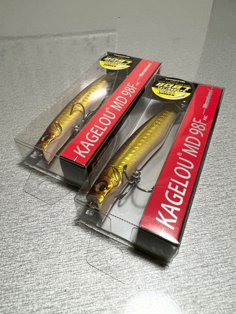 【未使用】★送料無料★ MEGABASS KAGELOU MD 98F 2個セット メガバス カゲロウ MD 98F ＃ アカキンスパークルの ...