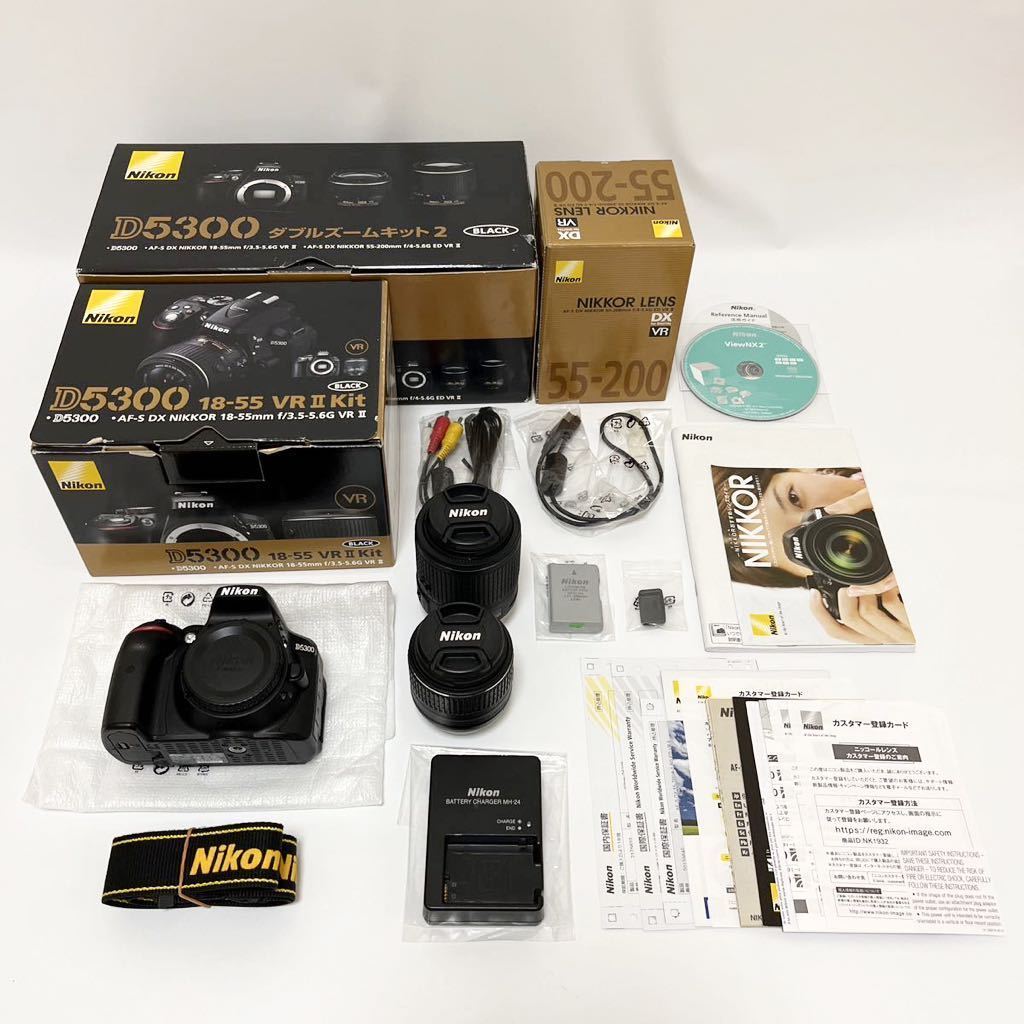 【目立った傷や汚れなし】Nikon D5300 ダブルズームキット2 デジタル一眼レフカメラの落札情報詳細 - Yahoo!オークション落札価格検索 オークフリー