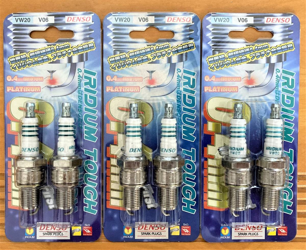 【未使用】【未使用】 DENSO ★ デンソー IRIDIUM TOUGH イリジウム タフ プラグ VW20 V9110-2606 V06 6本セット 送料185円の落札情報詳細 ...