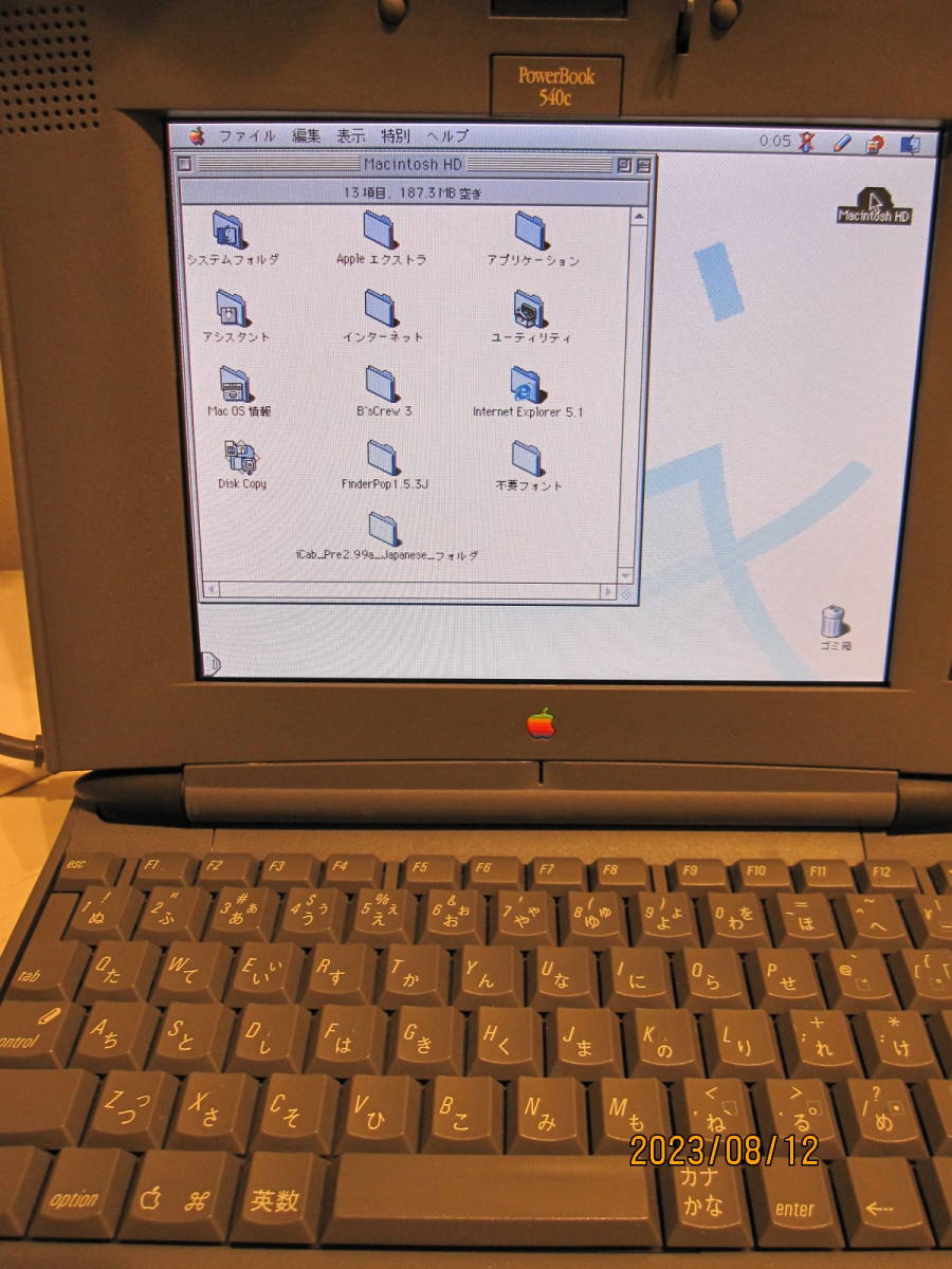 【やや傷や汚れあり】Apple PowerBook 540C PowerPC 603ev 166MHz ジャンクの落札情報詳細 - Yahoo ...