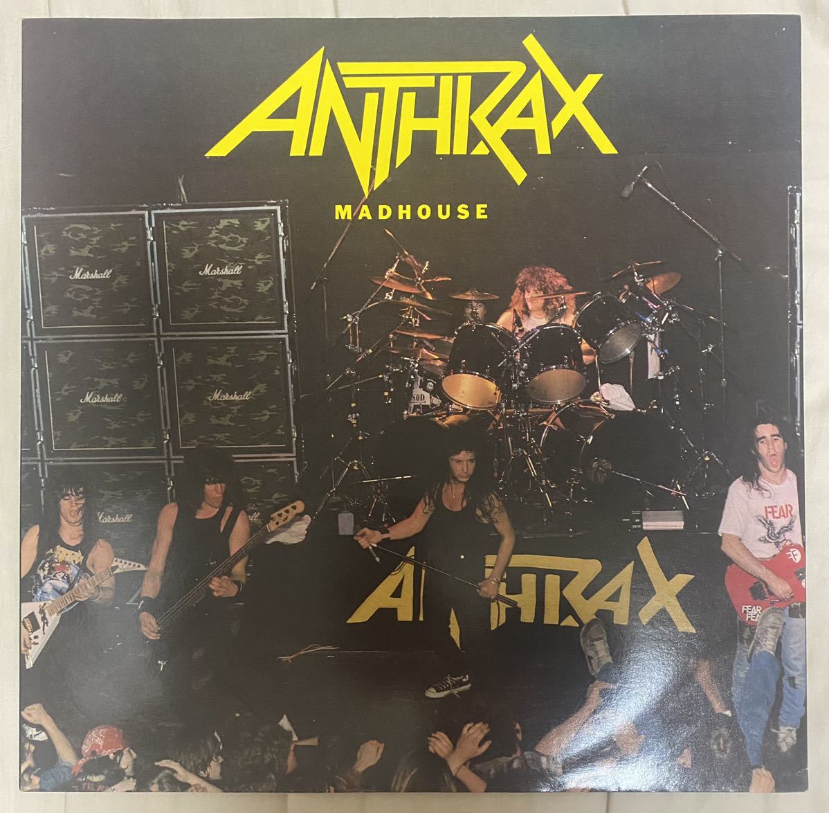 【傷や汚れあり】ANTHRAX 「MADHOUSE」アンスラックス ヘヴィメタル LIVE UK盤？ レコード LPの落札情報詳細 - Yahoo!オークション落札価格検索 オークフリー