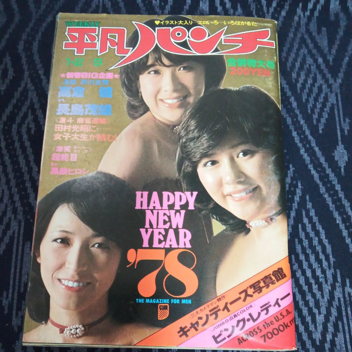 【やや傷や汚れあり】平凡パンチ 1978.1 ピンク・レディーピンナップポスター 高倉健vs長嶋茂雄対談 ボブ・ディラン初来日広告 SHELLY NAKAJIMA キャンディーズの落札情報詳細 ...