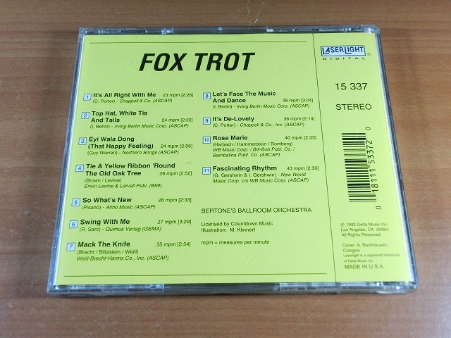【やや傷や汚れあり】Strictly Dancing Fox-Trot 【社交ダンス音楽CD】♪3029 の落札情報詳細 - Yahoo!オークション落札価格検索 オークフリー