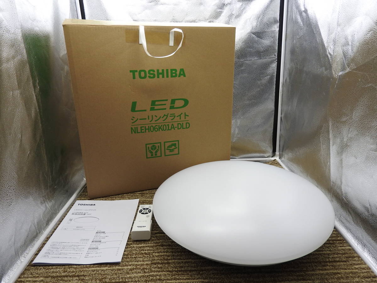 【未使用】【新品 開封済み】TOSHIBA 東芝 LEDシーリングライト NLEH06K01A-DLD 照明器具 ～6畳 2019年製 リモコン付 未使用品「管理№KA2490」の落札情報詳細 ...