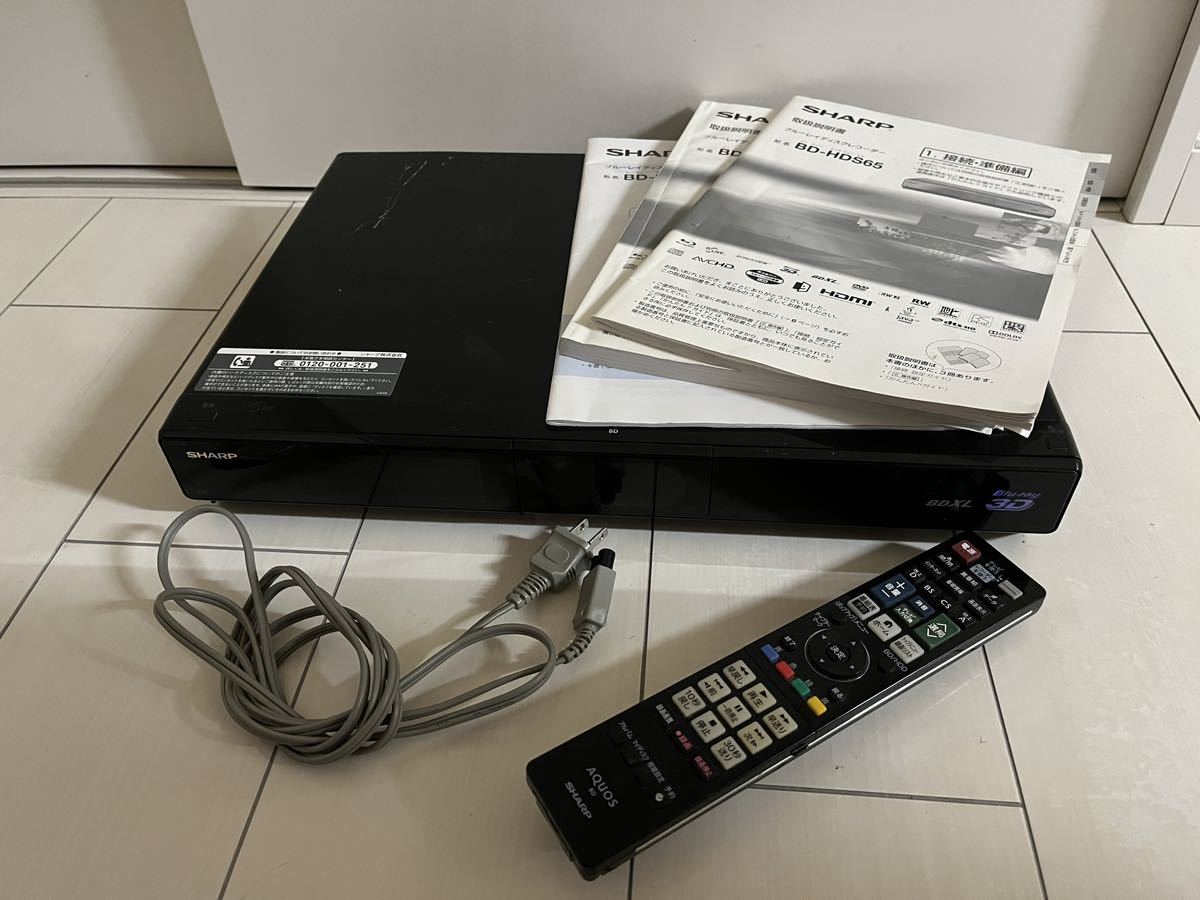 【傷や汚れあり】ブルーレイレコーダー SHARP BD-HDS65シャープ ブルーレイディスクレコーダー DVDレコーダー HDD ジャンク品の落札情報詳細 - ヤフオク落札価格検索 オークフリー