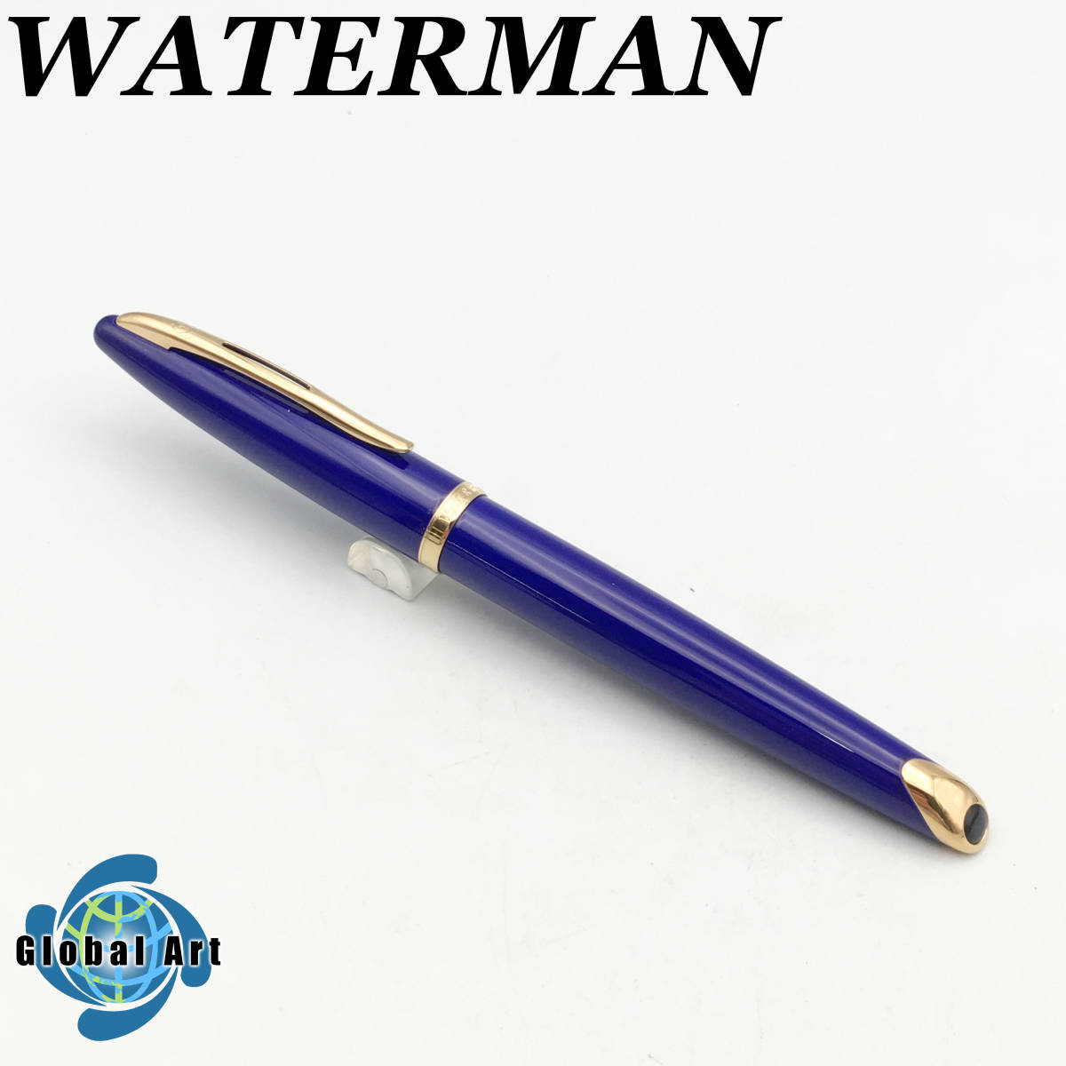 【やや傷や汚れあり】★D08227/WATERMAN ウォーターマン/万年筆/カレン/ペン先 18K 750/ブルー×ゴールドの落札情報詳細 - Yahoo!オークション落札価格検索 オークフリー