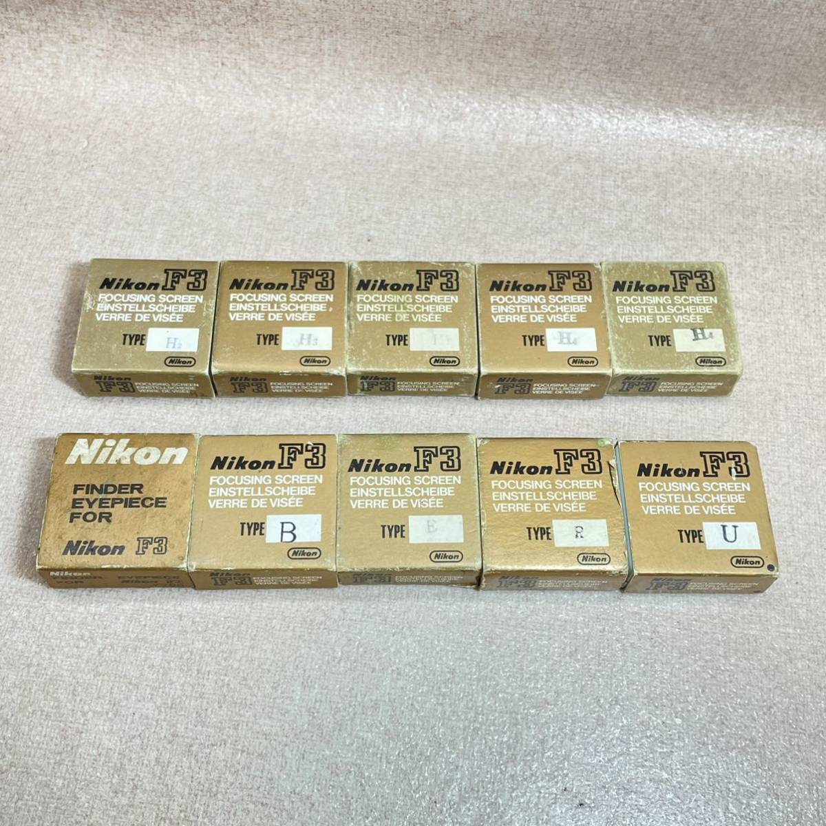 【やや傷や汚れあり】11-82）Nikon focusing screen ファインダー スクリー F3 TYPE B.E.R.U.H2.H3 ...
