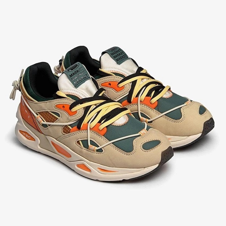 【未使用】プーマ マーケット コラボ トライノミック ブレイズ 27.5cm 定価15400円 ベージュ系 TRC Blaze MARKET ...