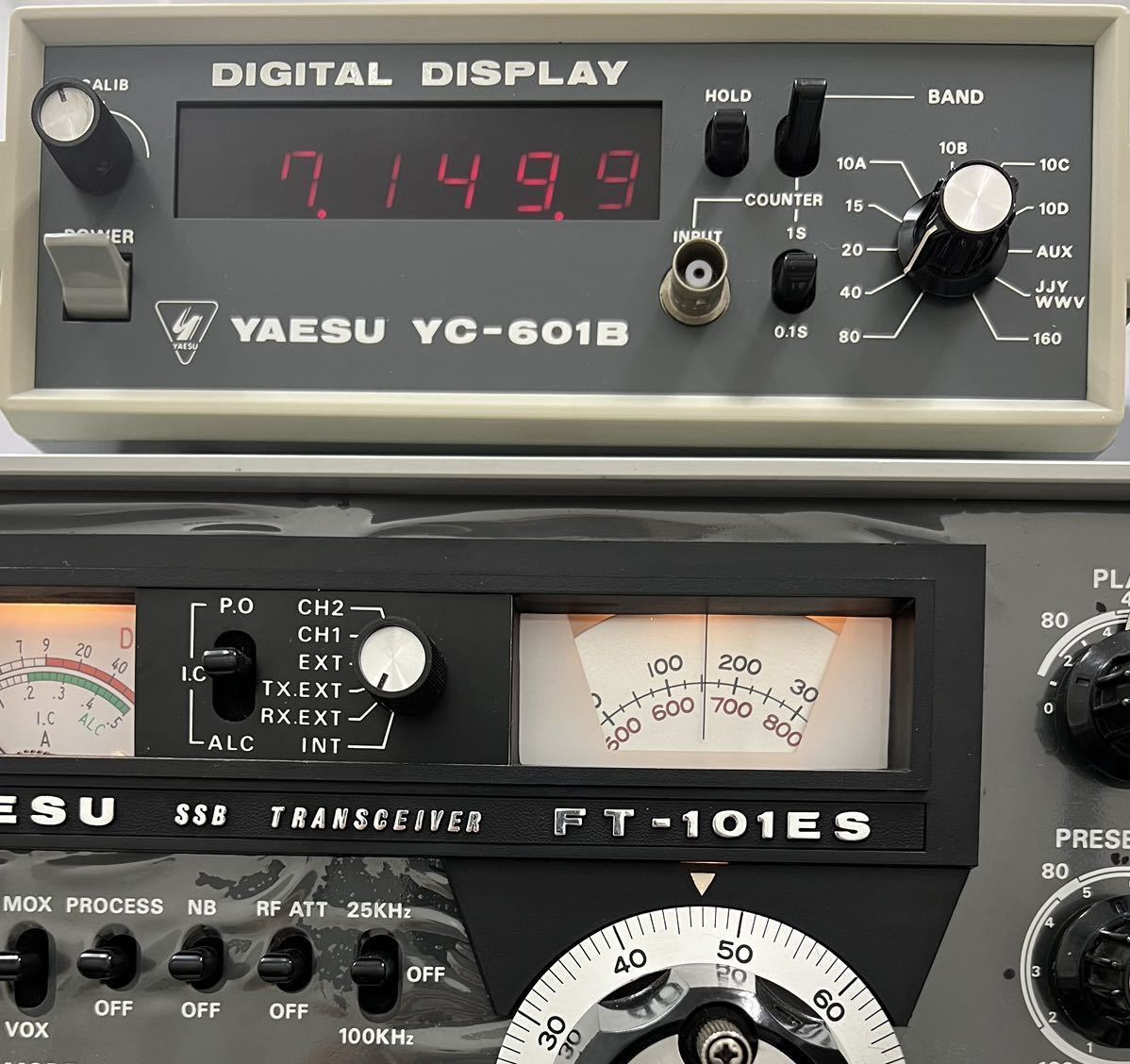 【目立った傷や汚れなし】★激レア 美品 ヤエス YC-601B ディジタル ディスプレイ 周波数カウンタ 無線機 FT-101 FT-401用 ...