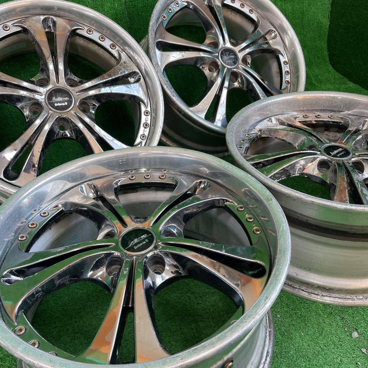 【中古】クレンツェ ケルベロス3 19インチ 10.5J -2 深リム ホイール タイヤ付き2本セット PCD114.3 5H Weds Kranze Cerberusの落札情報詳細 ...