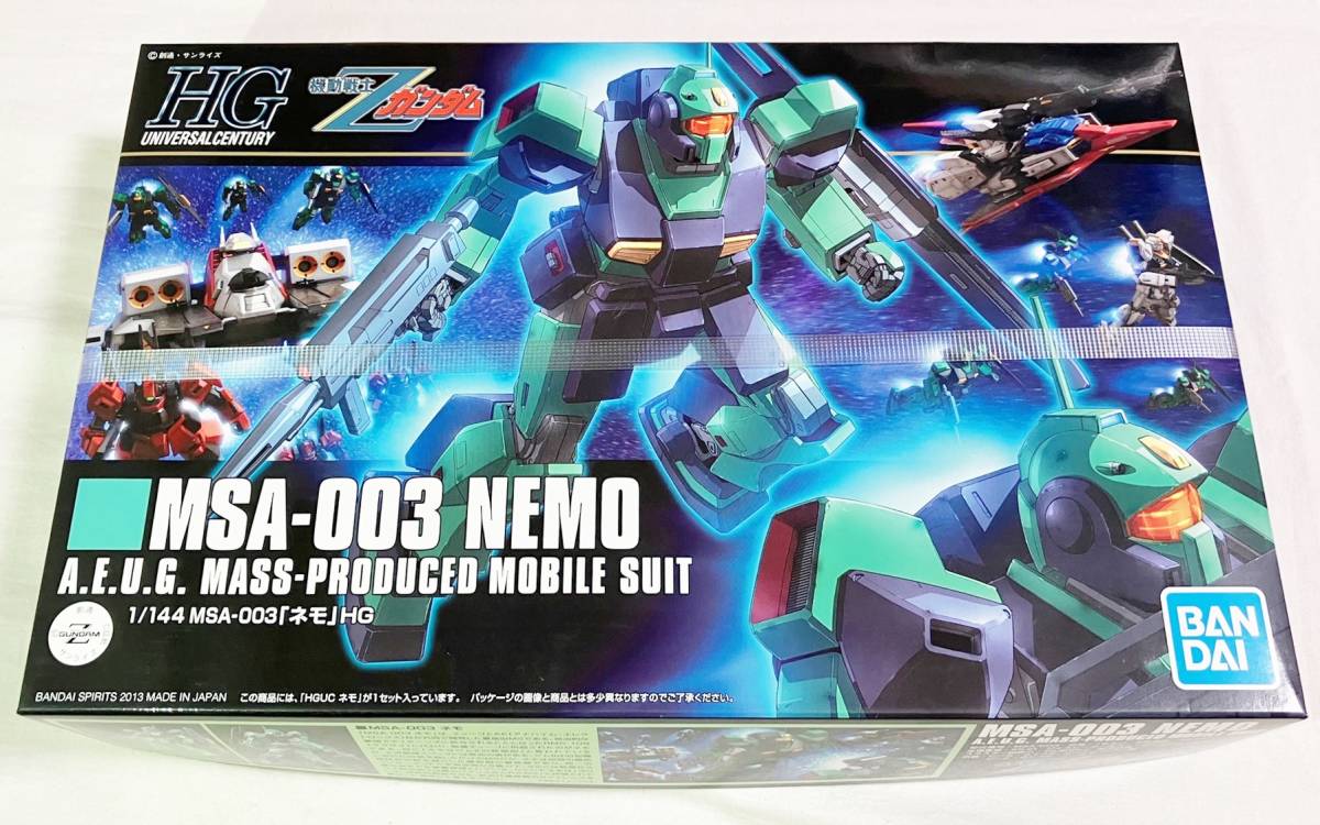 【未使用】未使用未組立品! ネモ HGUC 150 1/144 MSA-003 NEMO [匿名配送] 機動戦士Zガンダム ガンプラ バンダイ プラモデルの落札情報詳細 - ヤフオク落札価格 ...