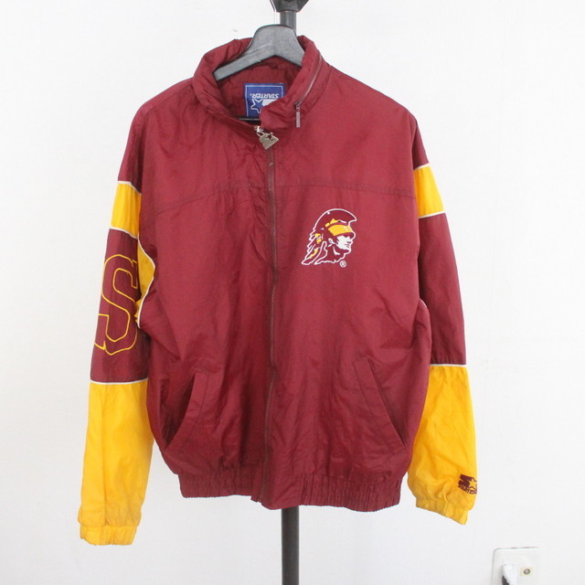【傷や汚れあり】O739 90sビンテージ スターター starter USC ナイロンジャケット 1990年代製 表記Mサイズ エンジ イエロー アメカジ カレッジ ストリートの落札情報詳細 ...