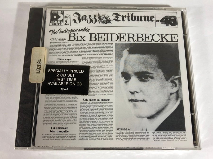 【未使用】☆未開封 Bix Beiderbecke ビックス・バイダーベック The Indispensable JAZZ TRIBUNE ...