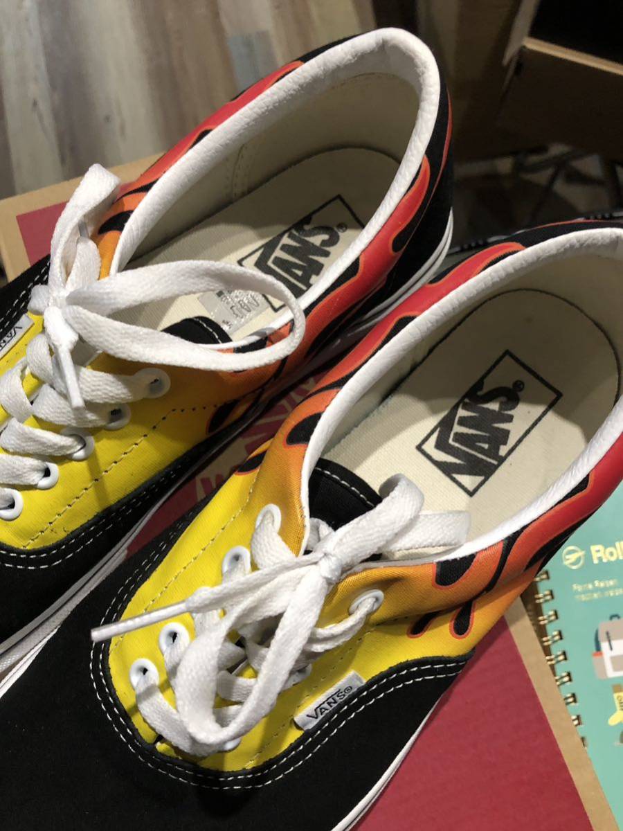【目立った傷や汚れなし】ファイヤーパターン ★ VANS ERA ヴァンズ エラ VN0A4BV4XEY サイズUS9 27.0cm ブラック FKの落札情報詳細 - ヤフオク落札価格検索 ...