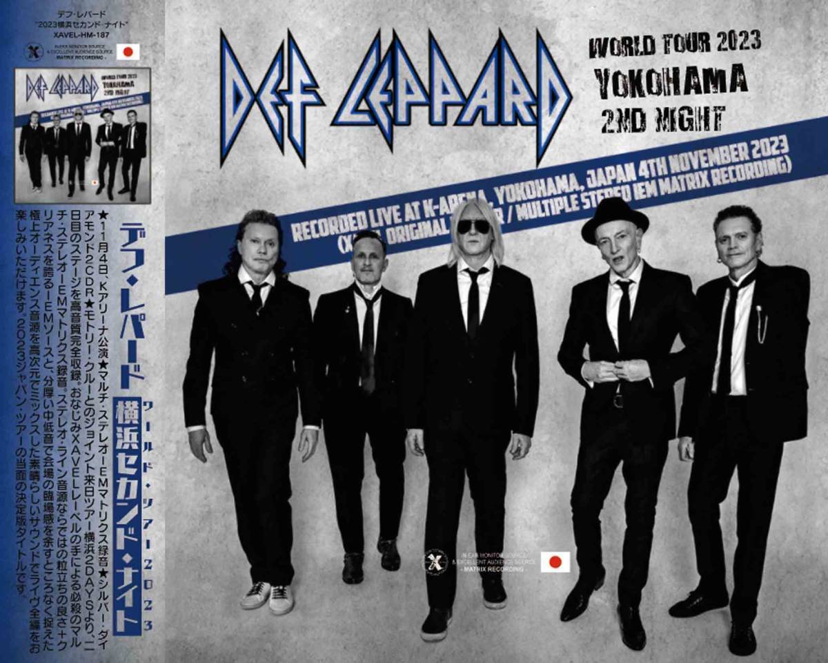 【未使用】☆DEF LEPPARD(2CD)「World Tour 2023 Yokohama 2nd Night」11/4 IEM ...