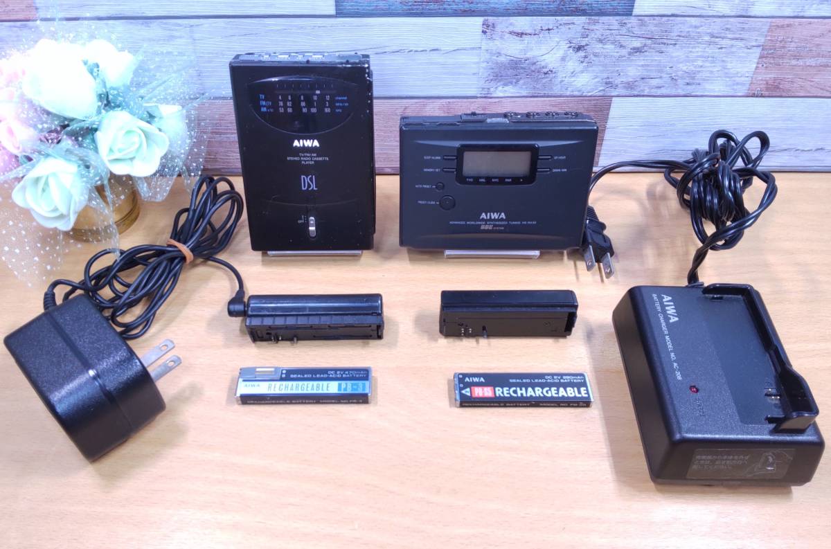 【全体的に状態が悪い】【通電OK・ジャンク】AIWA ポータブルカセットプレーヤー 2台 － 再生しますが音は出ません・HS-RL30・HS-RX50・ウォークマン・テープの落札情報詳細 ...