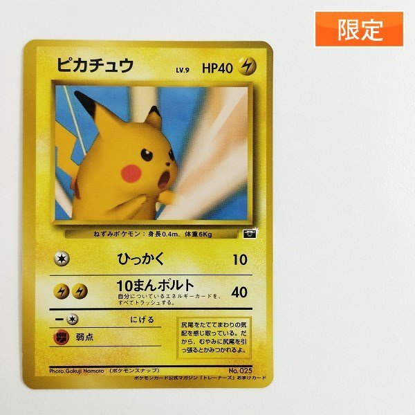 【傷や汚れあり】sC751o [限定] 旧裏面 ポケモンカード トレーナーズ Vol.1 ピカチュウ No.025 Lv.9 プロモの落札情報詳細 - ヤフオク落札価格検索 オークフリー