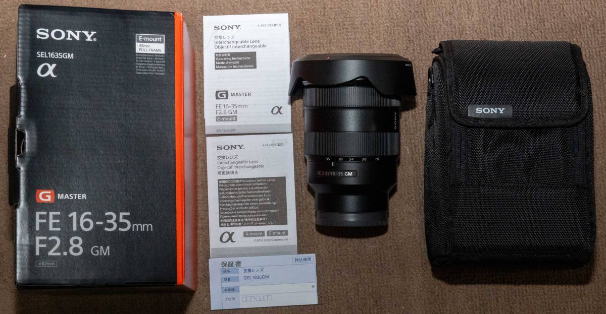 【目立った傷や汚れなし】SONY FE16-35mm F2.8 GMの落札情報詳細 - ヤフオク落札価格検索 オークフリー