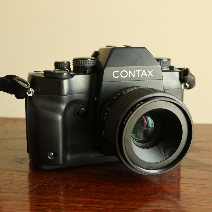 【やや傷や汚れあり】CONTAX RX 2 Carl Zeiss Makro-Planar 60mm f2.8 T* 動作確認済 状態良好 ...