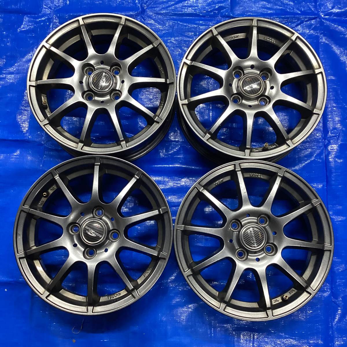 【やや傷や汚れあり】[24W00060K] A-TECH SCHNEIDER StaG 社外 アルミホイール 14×4.5J +43 14インチ 4本セットの落札情報詳細 - Yahoo ...