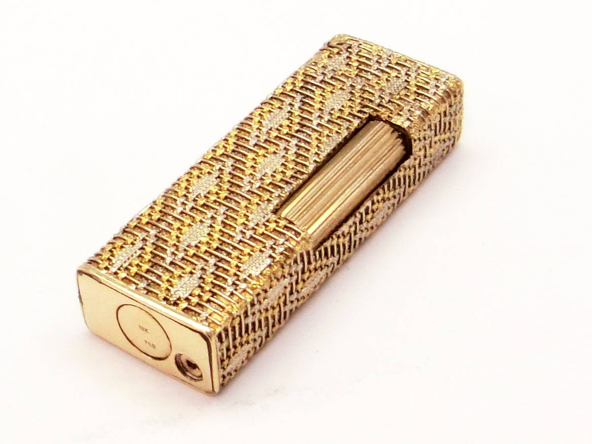 【目立った傷や汚れなし】 S6174 激レア dunhill ダンヒル K18 750 アウタージャケット ガス ライター 美品の落札情報詳細 ...