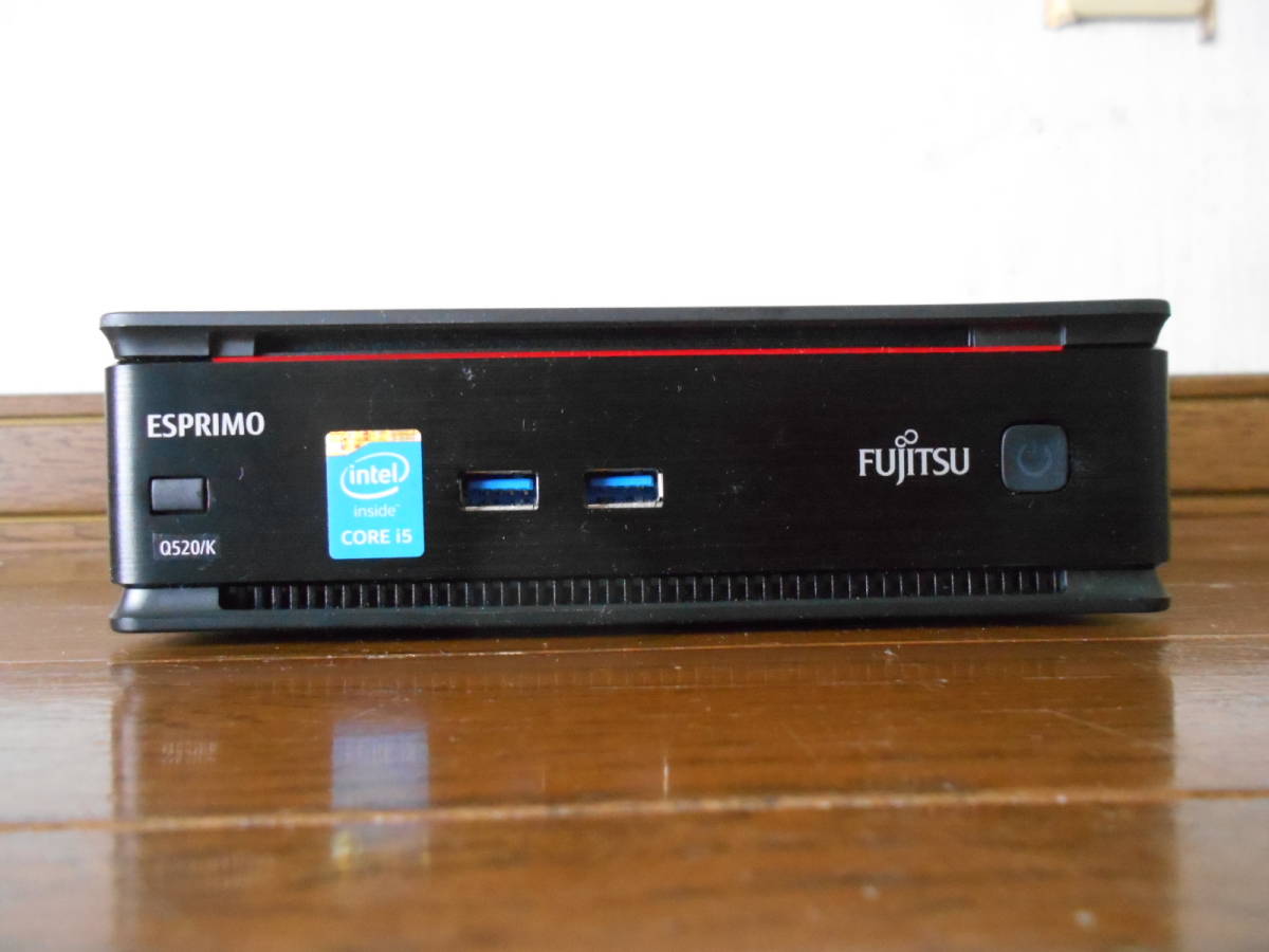 【目立った傷や汚れなし】【超小型PC】Fujitsu ESPRIMO Q520/K/ Core i5-4590T(第4世代)/ SSD ...