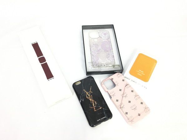 【やや傷や汚れあり】1円 美品含む コーチ MCM イヴサンローラン 他 スマートフォンケース アップルウォッチ用ベルト 小物 おまとめ大量 ...