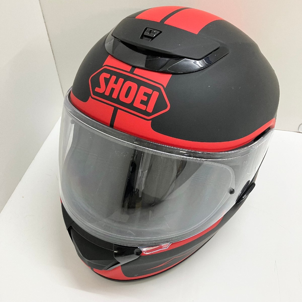 【傷や汚れあり】 【ジャンク品】SHOEI ショウエイ SHOEI QWEST BLOODFLOW フルフェイス ヘルメット Mサイズ ...