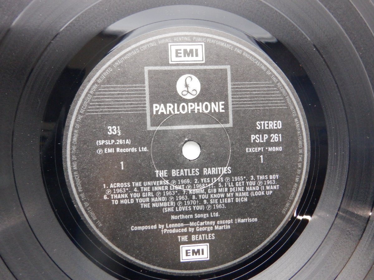 【やや傷や汚れあり】Beatles The「Rarities」LP（12インチ）/Parlophone(PSLP 261)/洋楽ロックの落札情報詳細 - Yahoo!オークション落札価格検索 ...