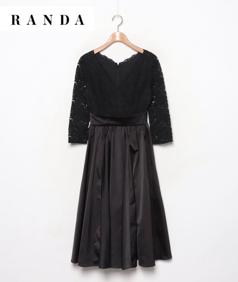 【未使用に近い】【RANDA（ランダ）】黒 サイズ0（XSサイズ相当）ドッキングワンピースワンピース 黒の落札情報詳細 - Yahoo!オークション落札価格検索 オークフリー