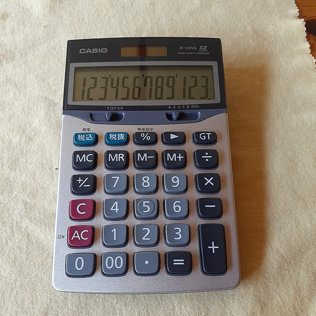 【目立った傷や汚れなし】CASIO カシオ 電卓 12桁 JF-120VG ソーラー 動作OK 税率 送料250円 カシオ計算機の落札情報詳細 - ヤフオク落札価格検索 オークフリー