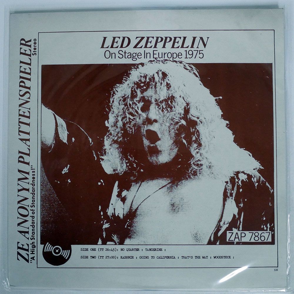 【中古】LED ZEPPELIN tour over europe 1980の落札情報詳細 - ヤフオク落札価格検索 オークフリー