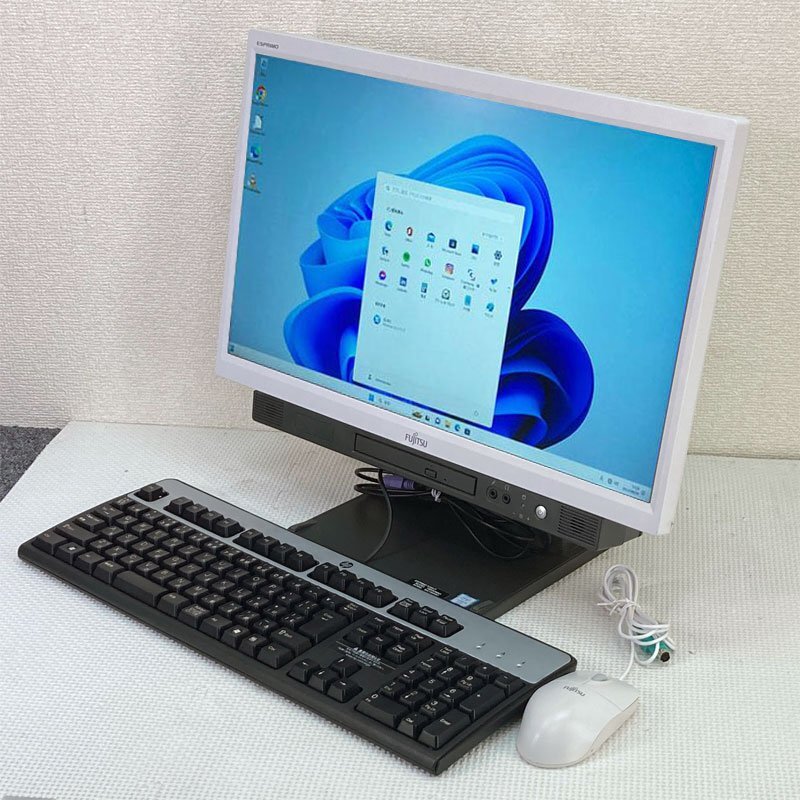 【やや傷や汚れあり】現品限り！ Windows11 液晶一体型 第6世代CPU搭載 ★ 富士通 ESPRIMO K556/P Core i3 ...