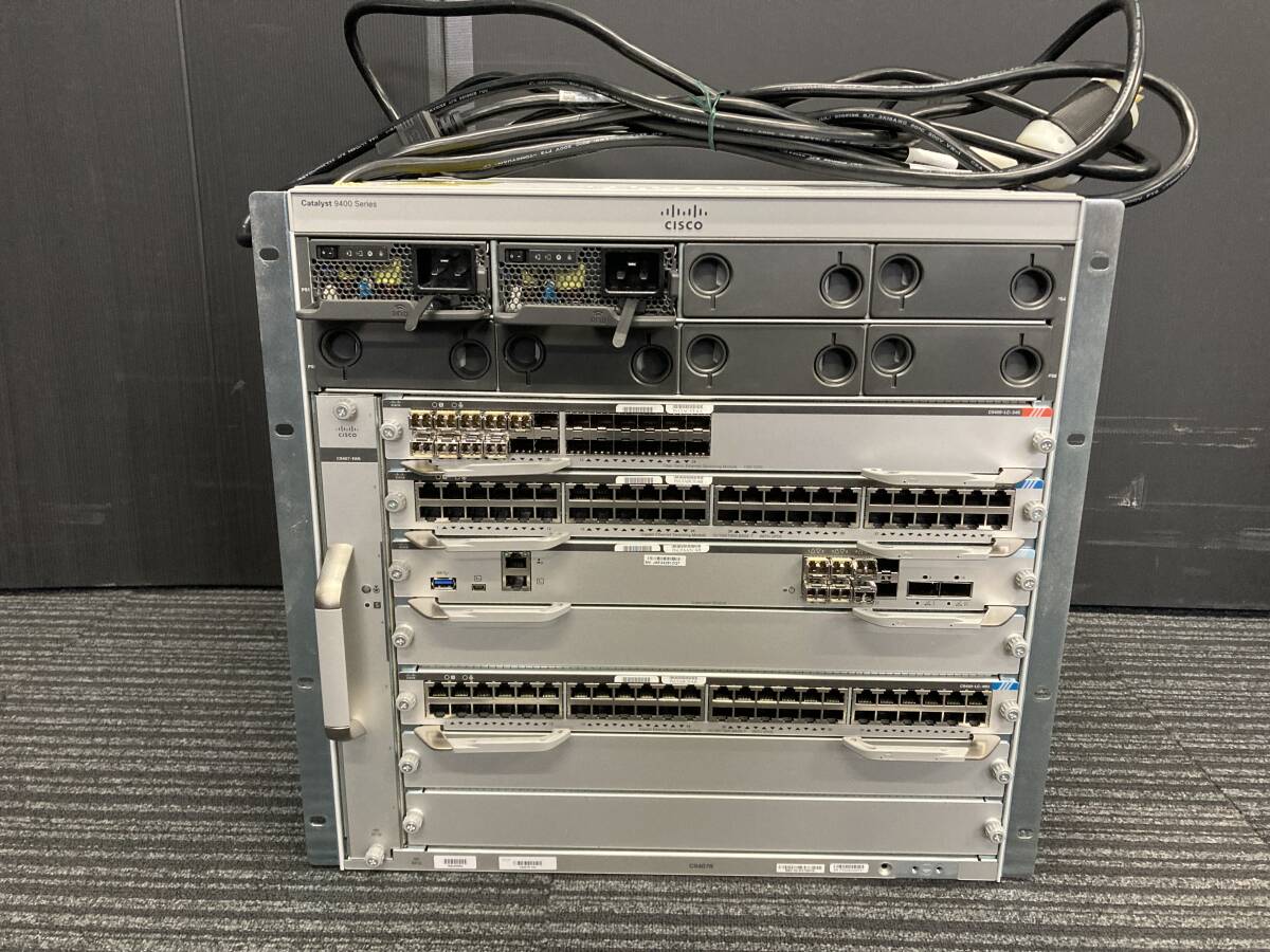 【やや傷や汚れあり】[特価！]Cisco C9407R Catalyst 9400 Series 7 Slot /C9400-LC-24S ...