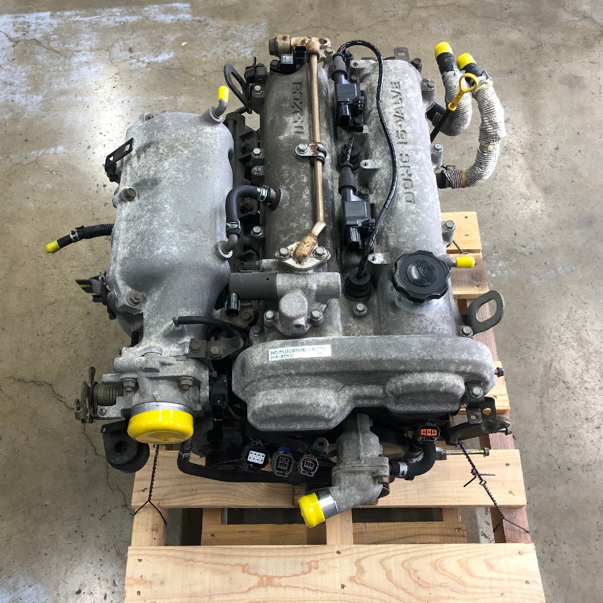 【やや傷や汚れあり】[24P01653I1n]@ 実働 マツダ ロードスター(NB8C) 純正 エンジン 55,631km BP GF-NB8C 後期 6MT 圧縮比OK 平成13年式 純正 ...