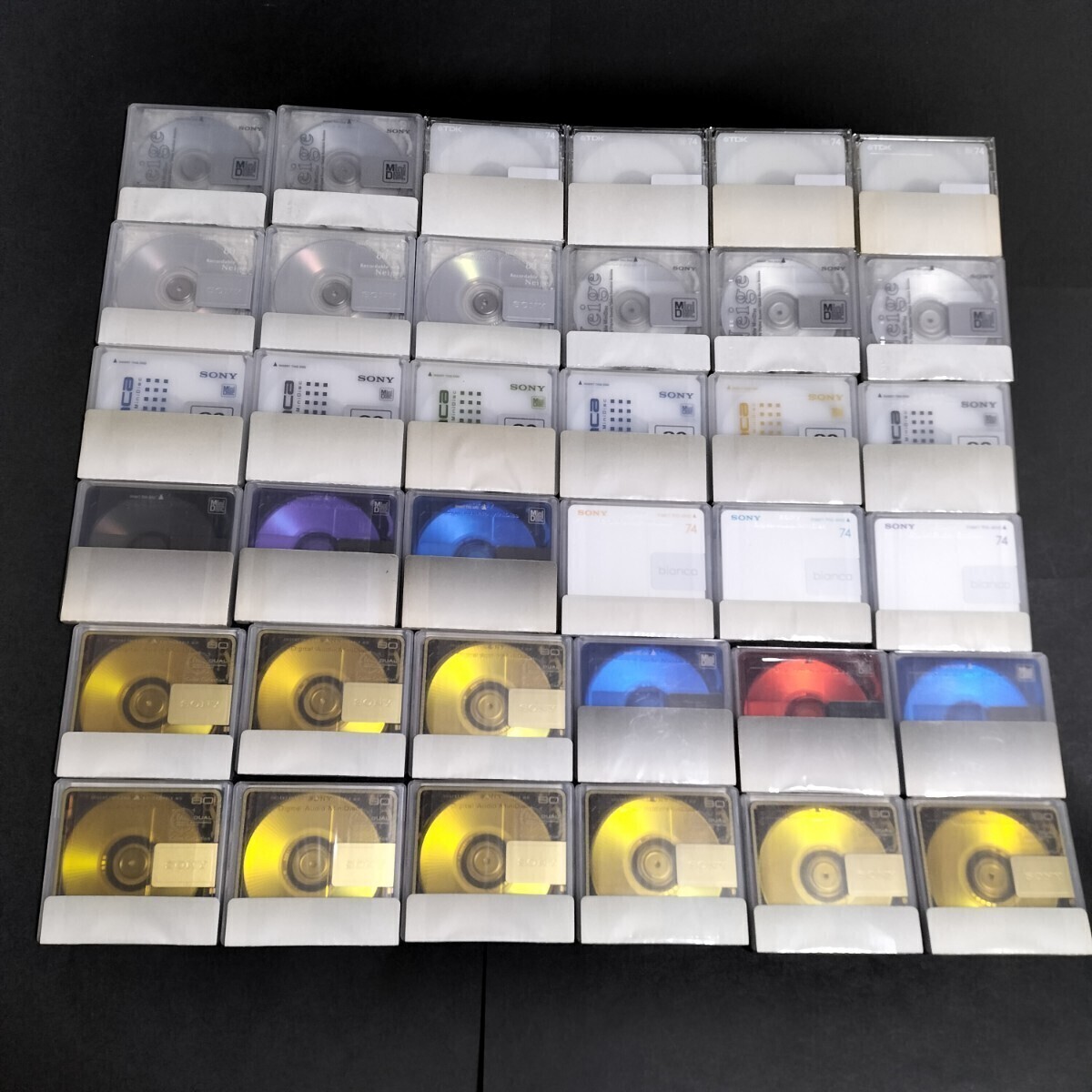 【未使用】【未使用36枚】MDディスク★MD Mini Disc★ミニディスク★SONY★TDK★DUAL★COLOR Collection ...