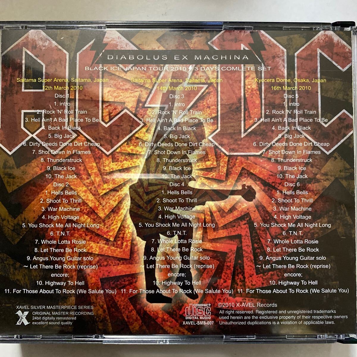 【未使用】XAVEL デッドストック新品 オリジナル・プレス廃盤6枚組CD ★ACDC/DIABOLUS EX MACHINA〜BLACK ...