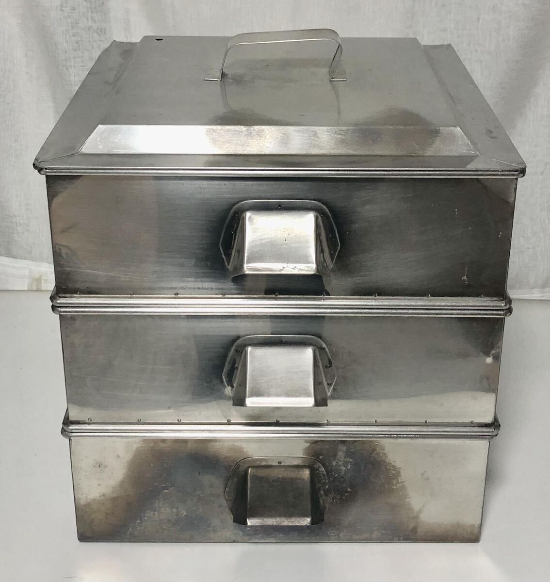 【やや傷や汚れあり】BIG SALE ★★おすすめ★★STAINLESS USED SQUARE STEAMER 40業務用角蒸器 40× ...