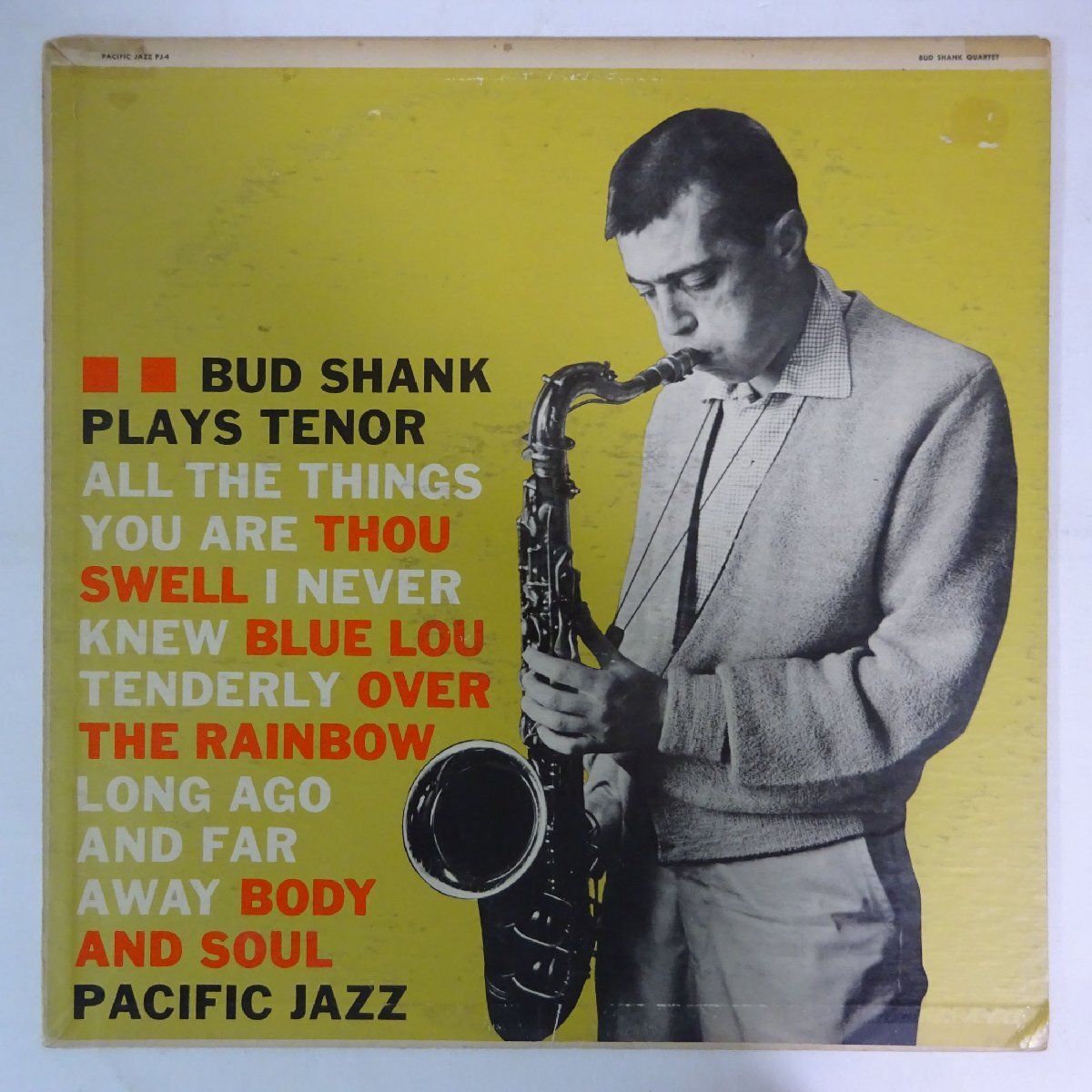 【やや傷や汚れあり】11188327;【US盤/PacificJazz/黒ラベル/深溝/MONO】Bud Shank / Plays ...