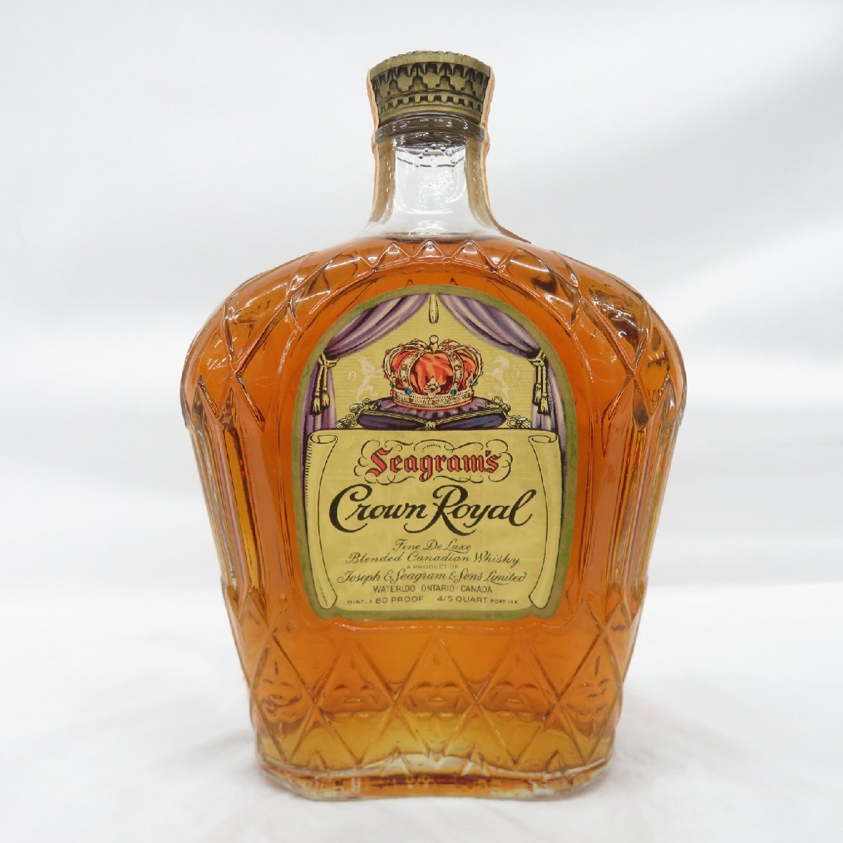 【未使用】1円～【未開栓】Crown Royal クラウンローヤル (クラウンロイヤル) シーグラム ファインデラックス ウイスキー ...