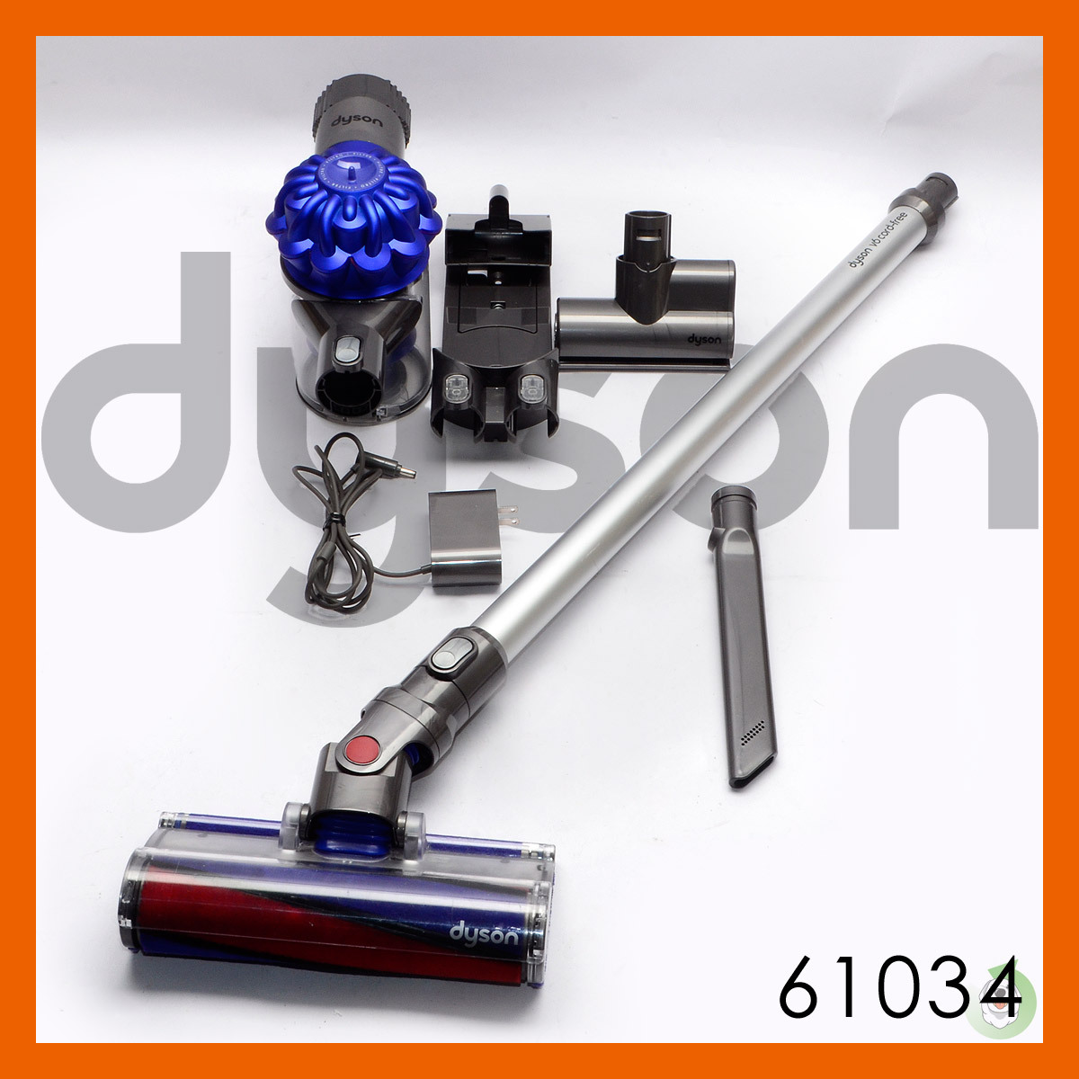 【傷や汚れあり】ダイソン/dyson V6 コードレスクリーナー 61034 2022年製 掃除機 隙間ノズル/布団掃除機ヘッド 動作品 難有 ...