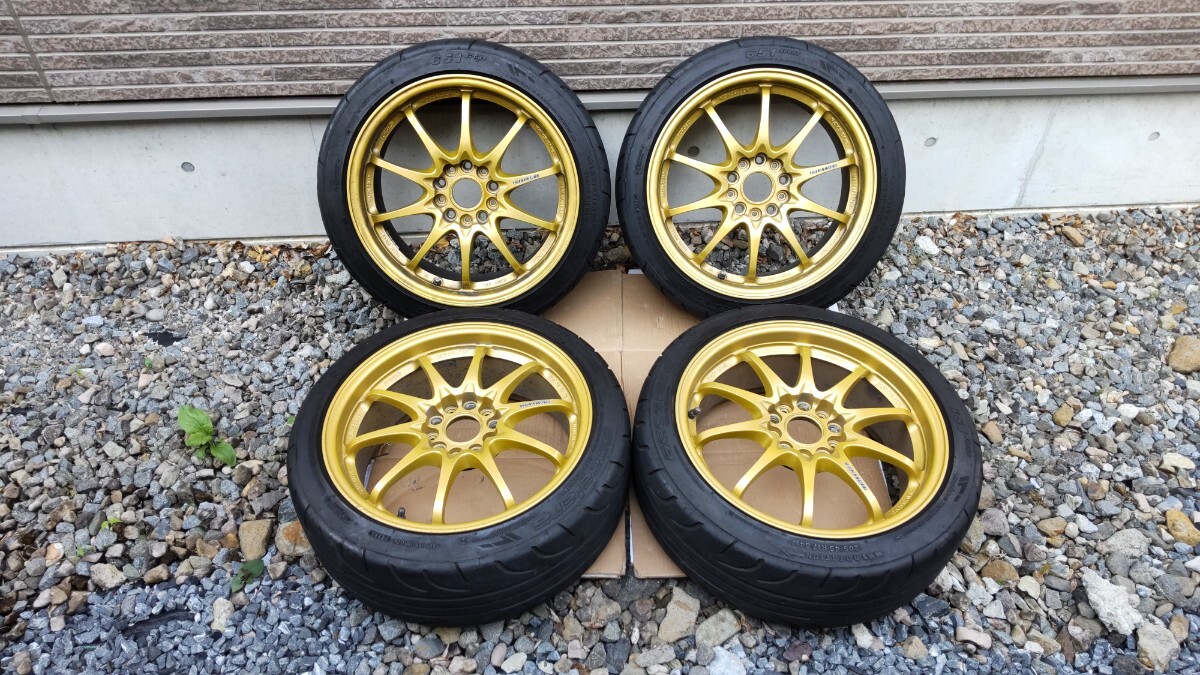 【やや傷や汚れあり】RAYS レイズ CE28 7.5J 114.3 +43 スイフトスポーツ ZC31 ZC32 ZC33 CR-Z ...