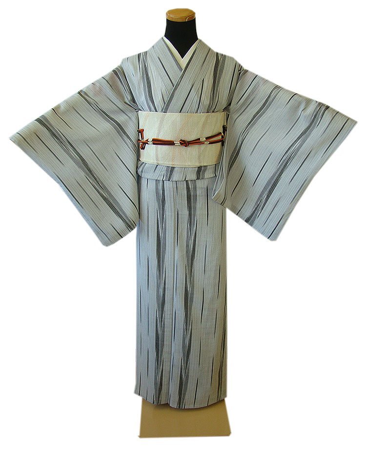 【目立った傷や汚れなし】時代屋 裄66.3cm 夏物 紗 小紋 紗なごや帯 帯〆 3点 セット ポリエステル 正絹 仕立上り 154cm～160cm KK645の落札情報詳細 - Yahoo ...